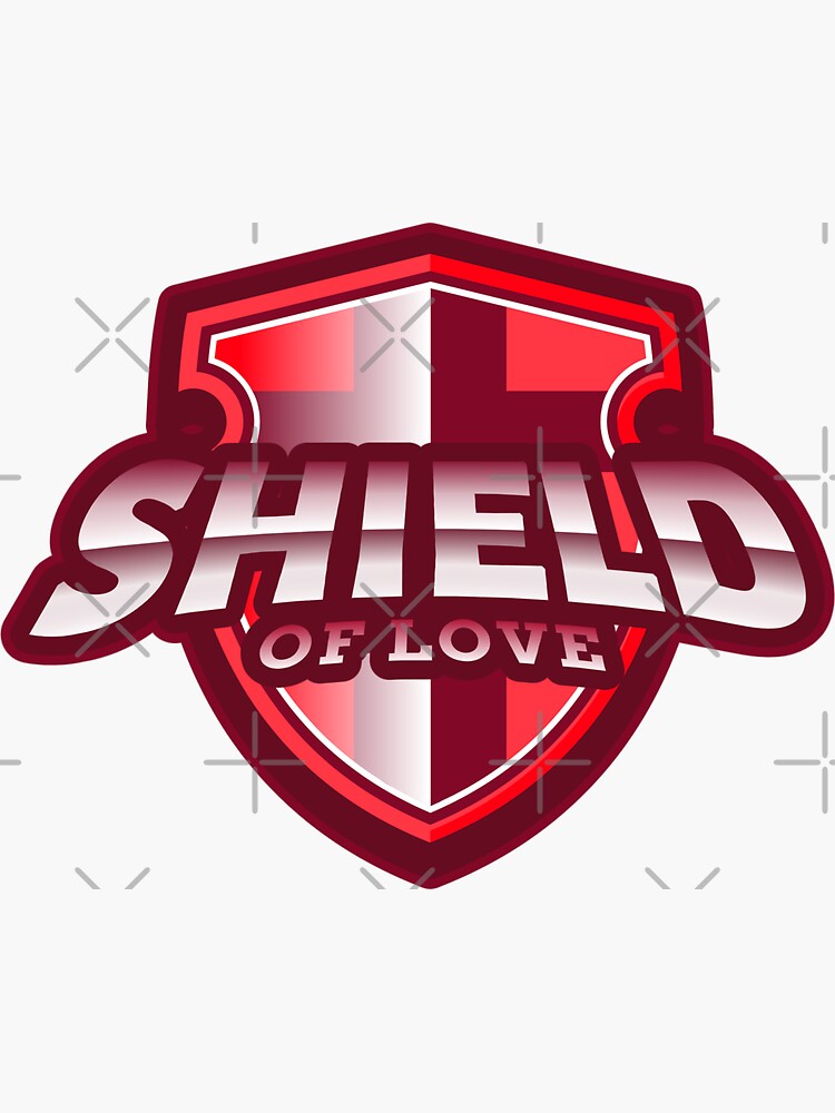 "Shield of Love" Sticker for Sale by LivingByFaith | Redbubble