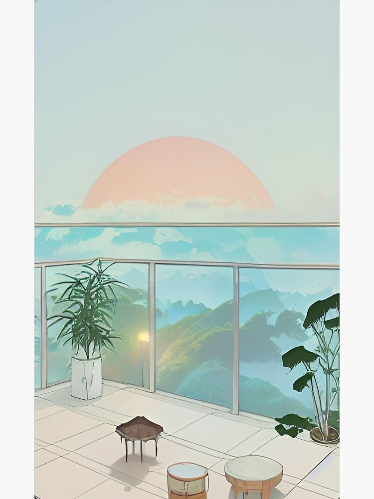 "90s Nostalgia Retro Vaporwave Fantasy Futuristic Retro Landscape ...