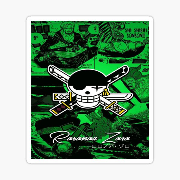 Pegatina «Roronoa Zoro - One Piece» de Fanart-Anime | Redbubble