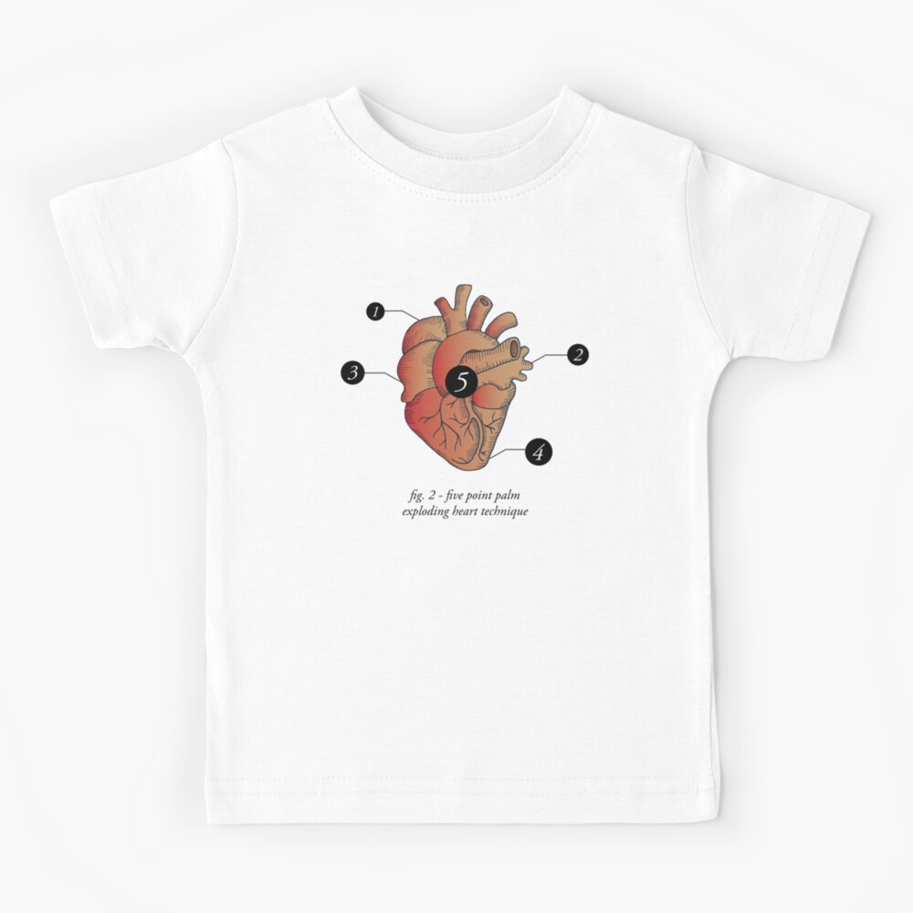 "Five Point Palm Exploding Heart Technique" Kids T-Shirt for Sale by ...