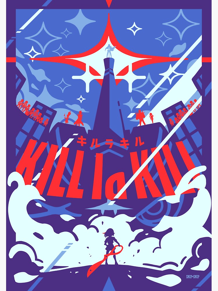 "Kill la Kill" Sticker for Sale by SnipSnipArt | Redbubble