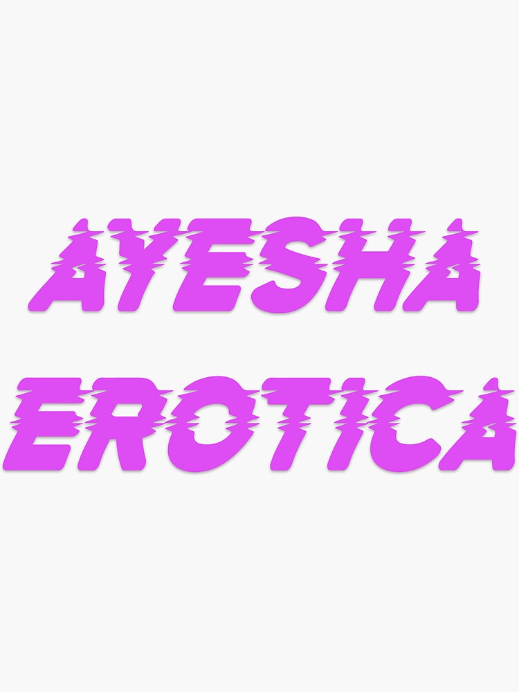 "Ayesha Erotica" Sticker for Sale by andyrewth | Redbubble