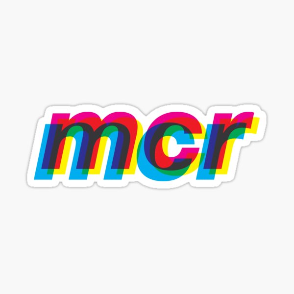 "mcr" Sticker for Sale by DAFTFISH | Redbubble