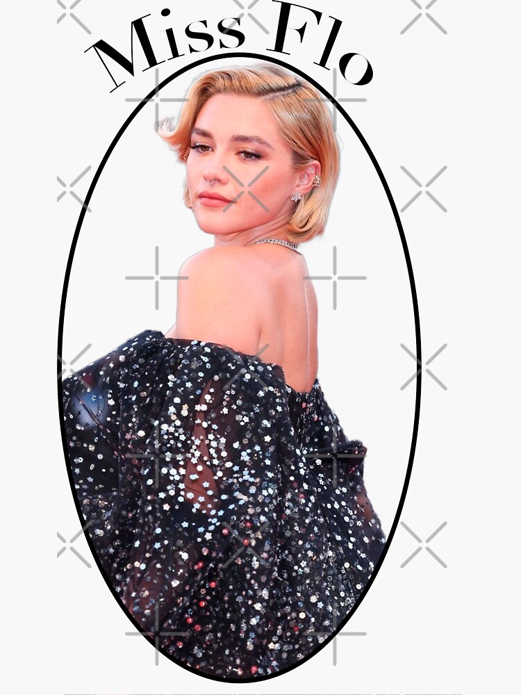 "miss flo" Sticker for Sale by saragenovese96 | Redbubble