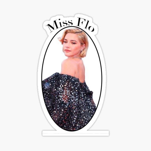 "miss flo" Sticker for Sale by saragenovese96 | Redbubble