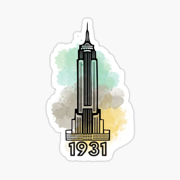 "Empire State Building" Sticker for Sale by Guittary | Redbubble