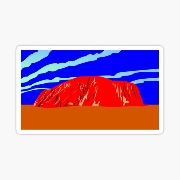 "Uluru- Ayers Rock" Sticker for Sale by pnand | Redbubble