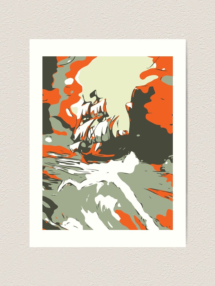 "Pirate Ship Part 2 Abstract Painting" Art Print for Sale by ...