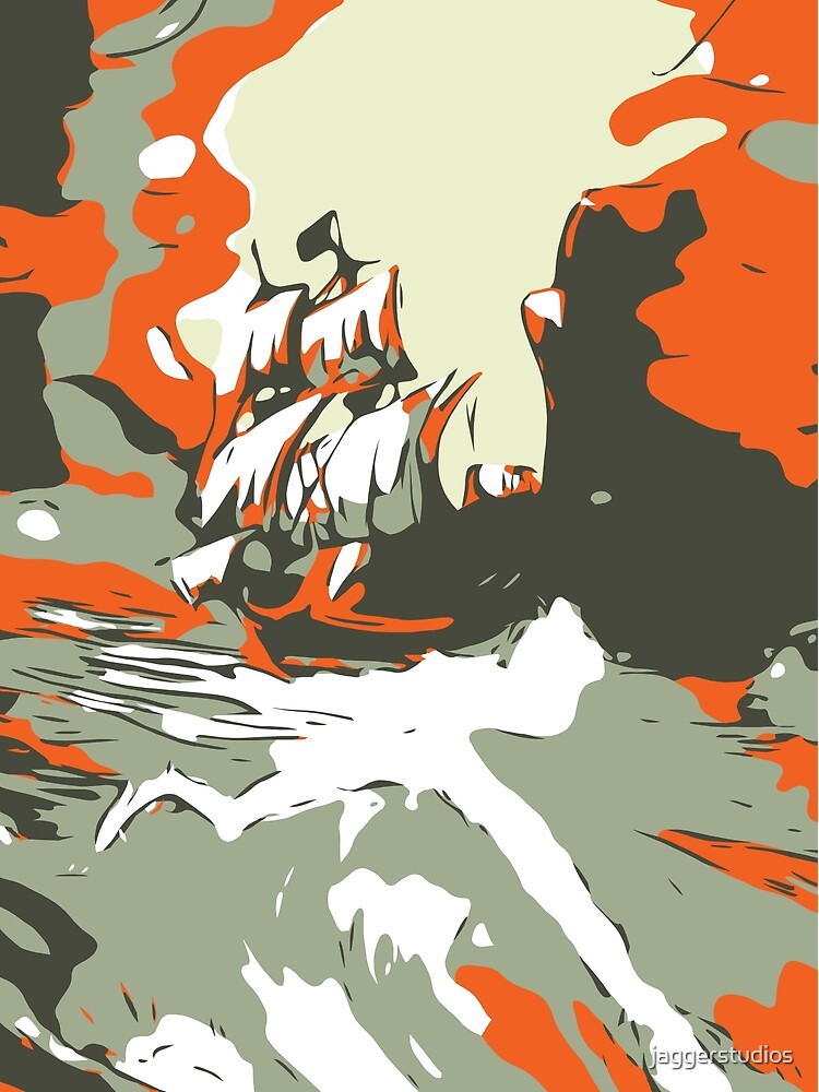 "Pirate Ship Part 2 Abstract Painting" Art Print by jaggerstudios ...