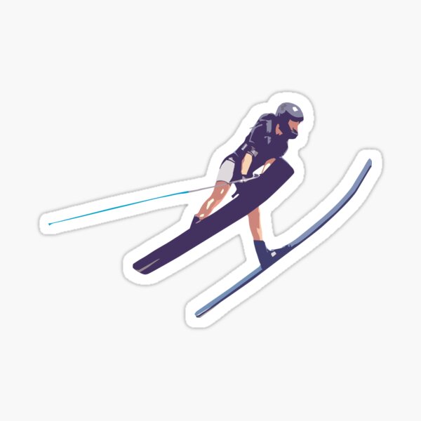 "Waterski jump girl" Sticker for Sale by Runiproject | Redbubble