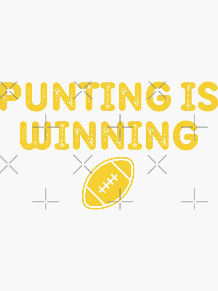 "punting is winning" Sticker for Sale by Eriksonshop | Redbubble