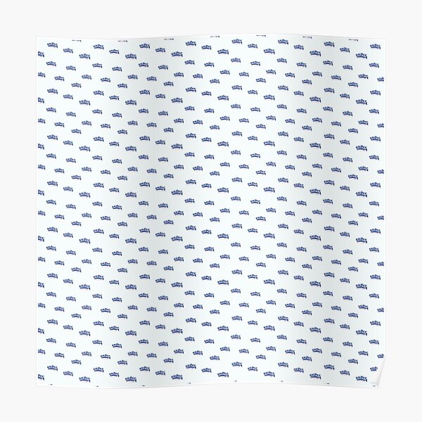 "Supertuna Jin Pattern White" Poster for Sale by nijiroai | Redbubble