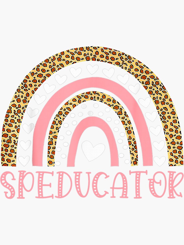 "SPED teacher, speducator heart, speducator rainbow" Sticker for Sale ...