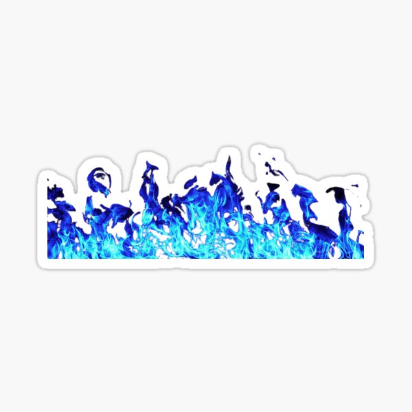 "Blue flame" Sticker for Sale by VetaxaFTF | Redbubble