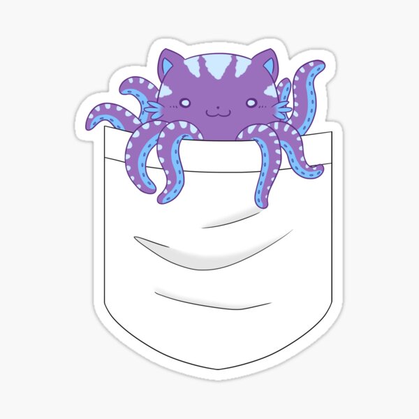 "Octocat" Sticker by AlphaSeaBird | Redbubble