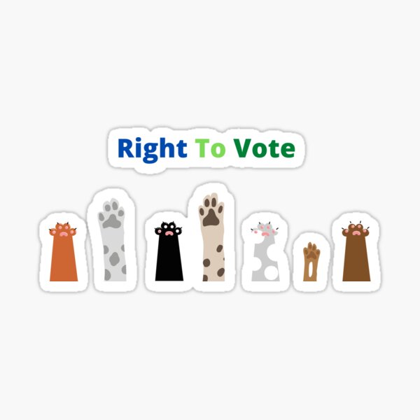 "Right To Vote" Sticker for Sale by Daxon1905 | Redbubble