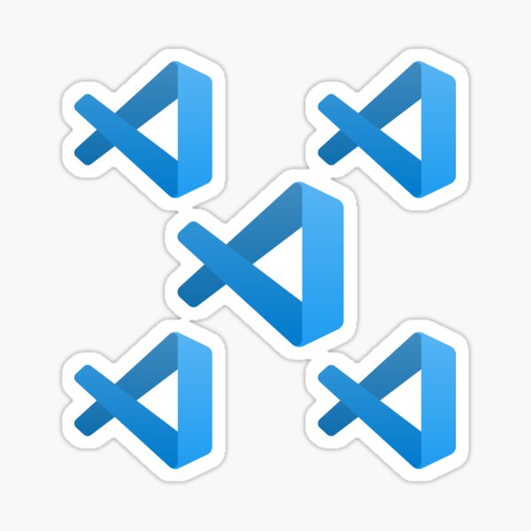 "Vscode Stickers - New Microsoft Visual Studio Code Logo" Sticker for ...