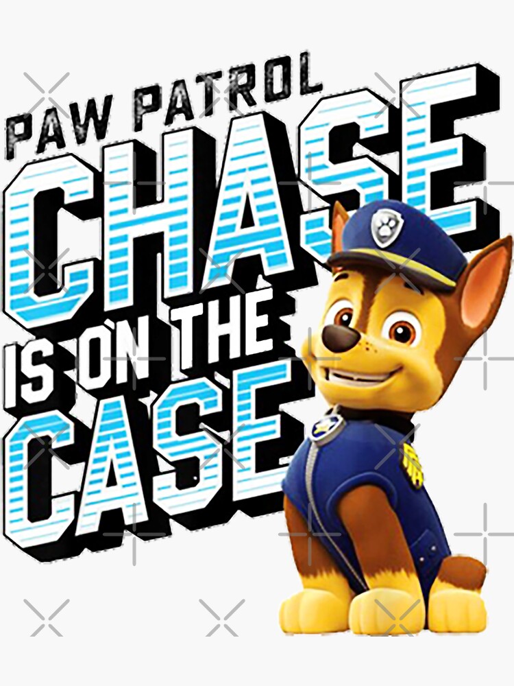 "Nickelodeon PAW Patrol Chase Is On The Case NKPAW1003" Sticker for ...