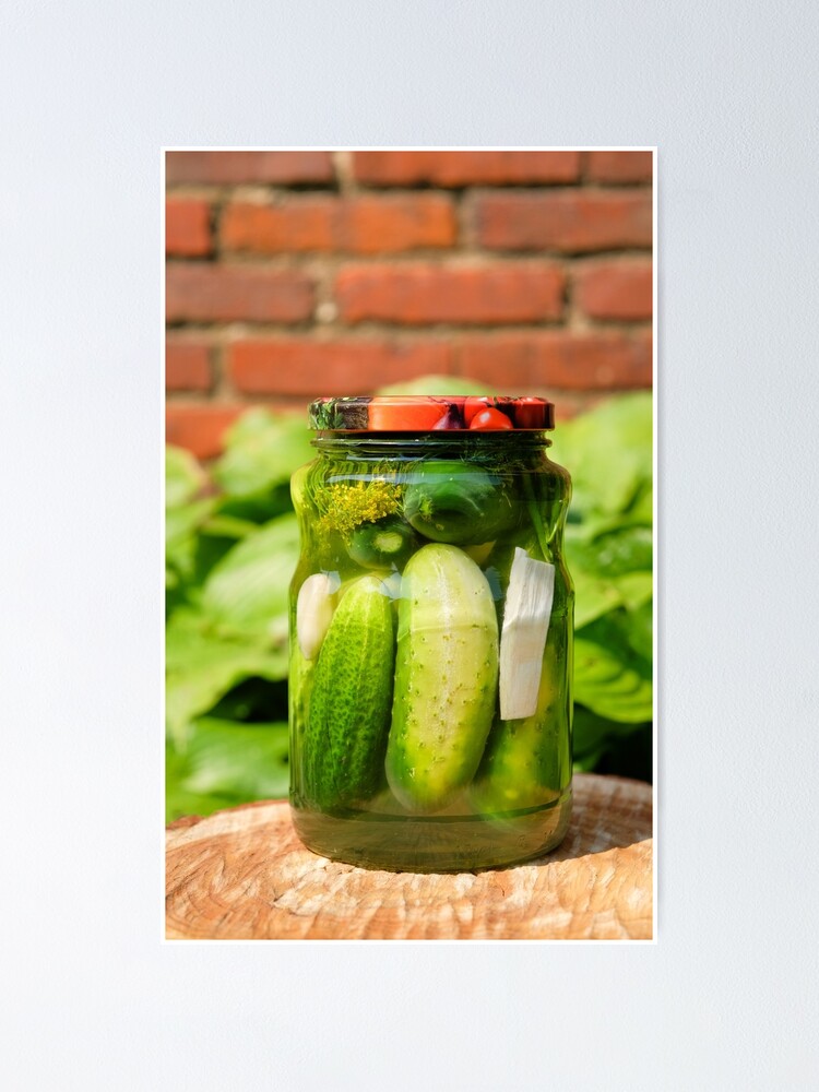 "Pickled organic cucumber" Poster by Claraveritas | Redbubble