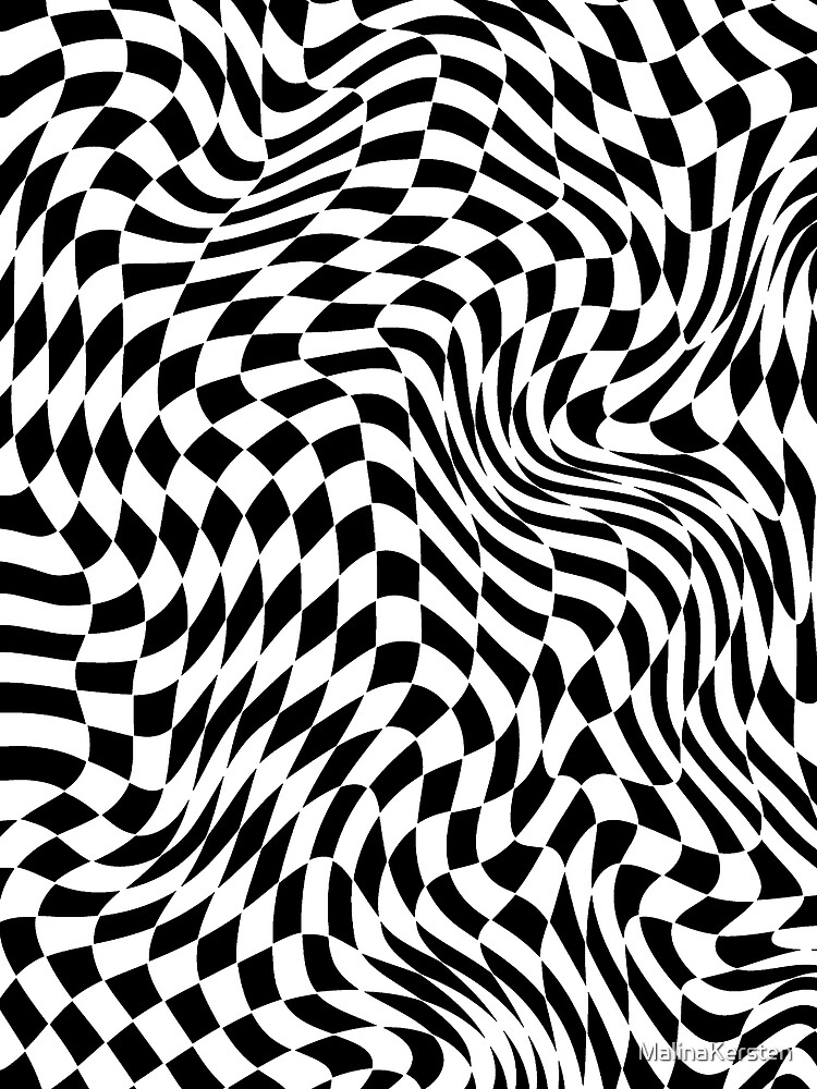 "Checkerboard pattern blurred in black and white" Poster for Sale by ...