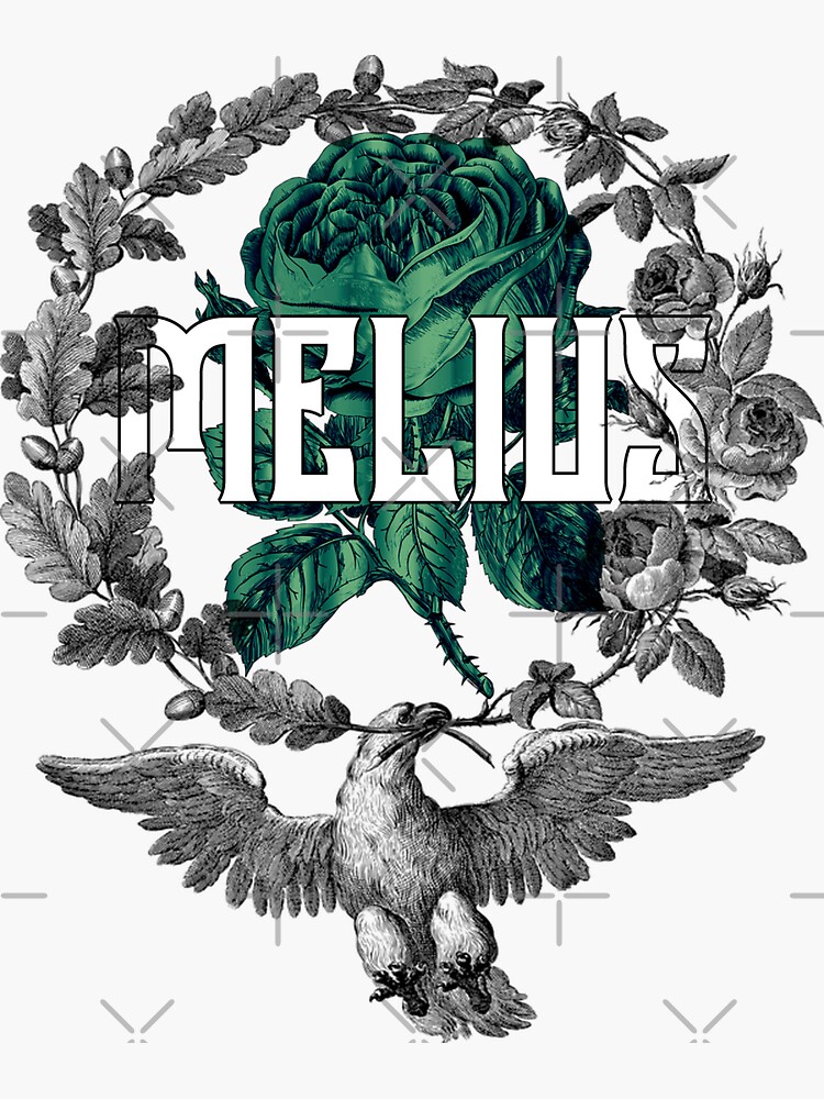 "#Melius" Sticker for Sale by htagwear | Redbubble