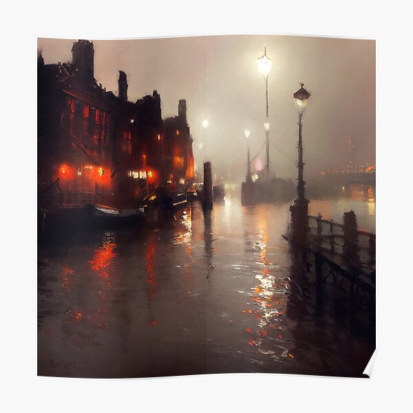 "London docks in the Victorian era" Poster for Sale by ErianAndre ...