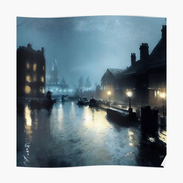 "London docks in the Victorian era" Poster for Sale by ErianAndre ...