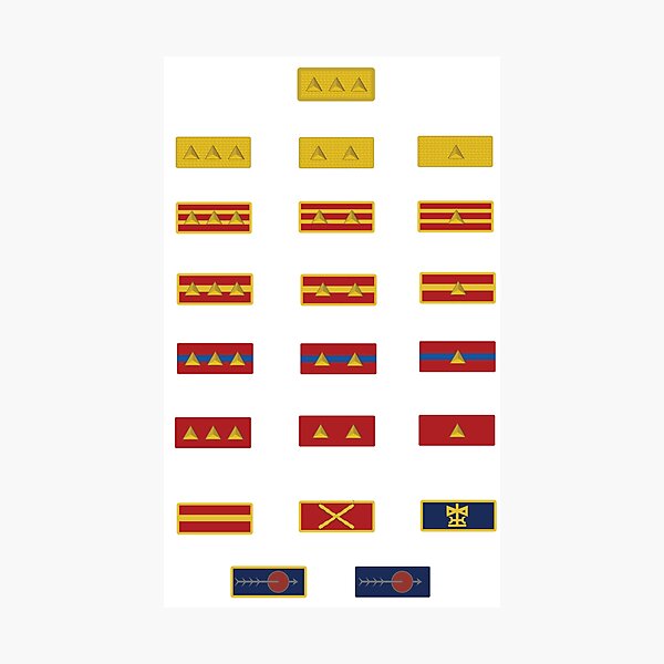 "Chinese National Revolutionary Army (NRA) Military Rank badges ...