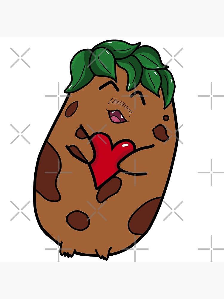 "Potato in love chibi" Poster for Sale by Synthia-Witch | Redbubble