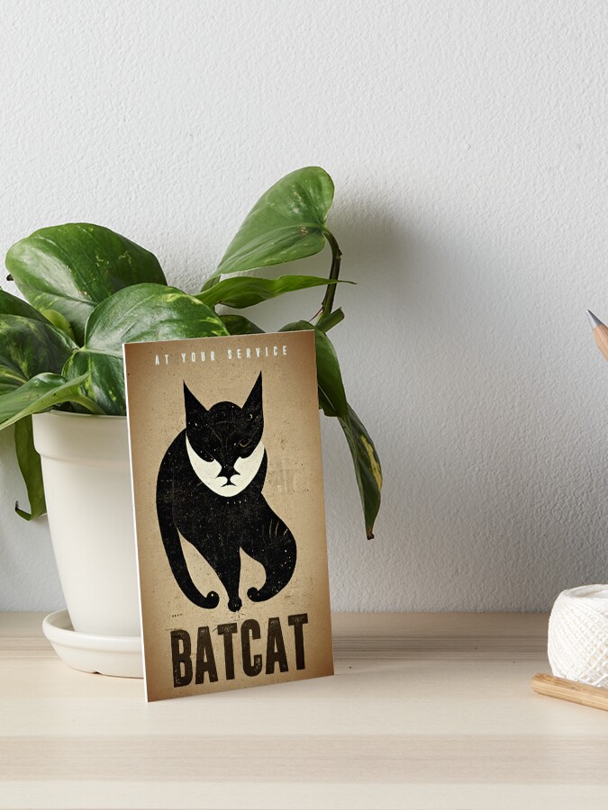 "BATCAT Vintage Movie Poster" Art Board Print for Sale by ArcadeVault ...
