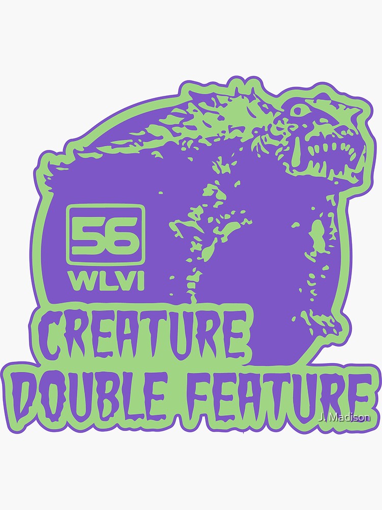 "Creature Double Feature (Gamera)" Sticker for Sale by SpacebugCo ...