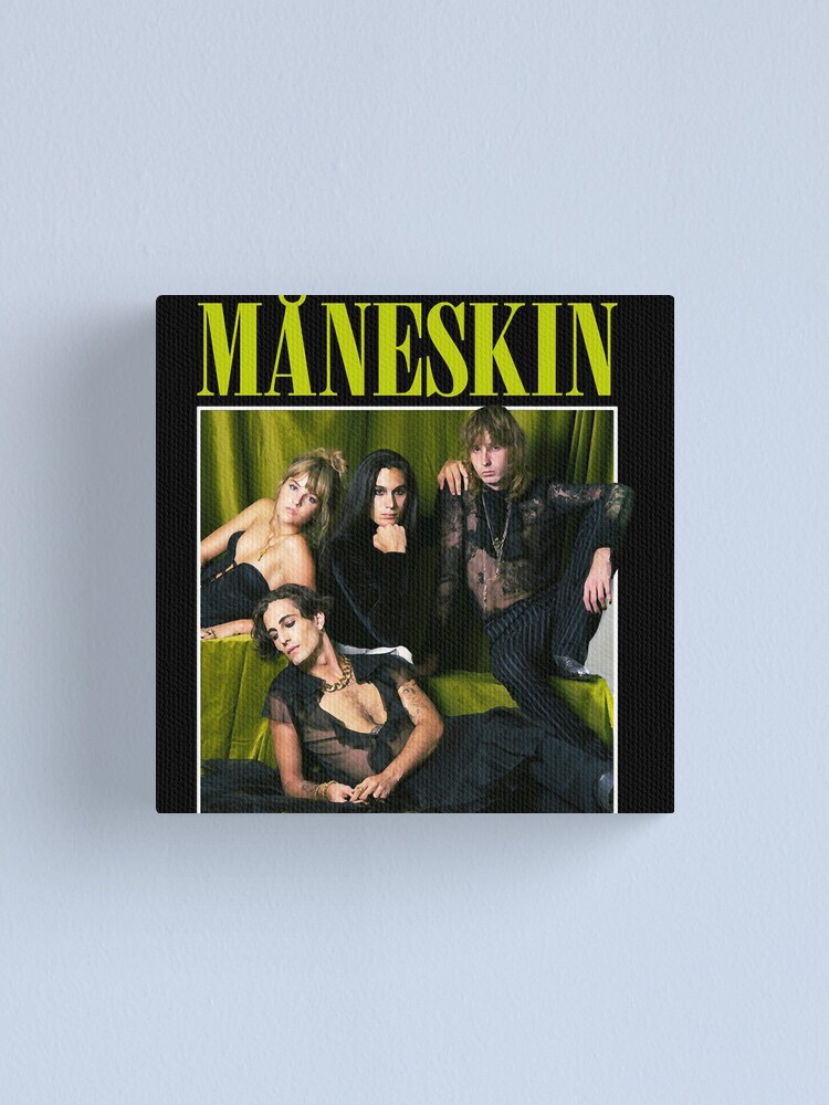 "MANESKIN-Måneskin-merchandising" Canvas Print for Sale by kifrjp ...