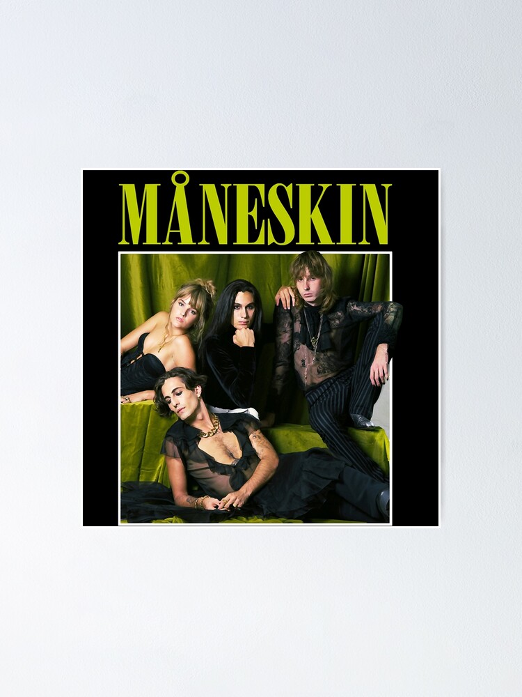 "MANESKIN-Måneskin-merchandising" Poster for Sale by kifrjp | Redbubble