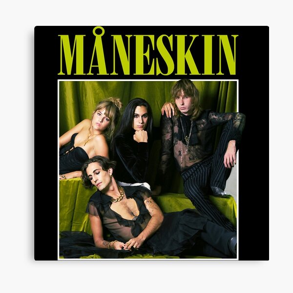 "MANESKIN-Måneskin-merchandising" Canvas Print for Sale by kifrjp ...