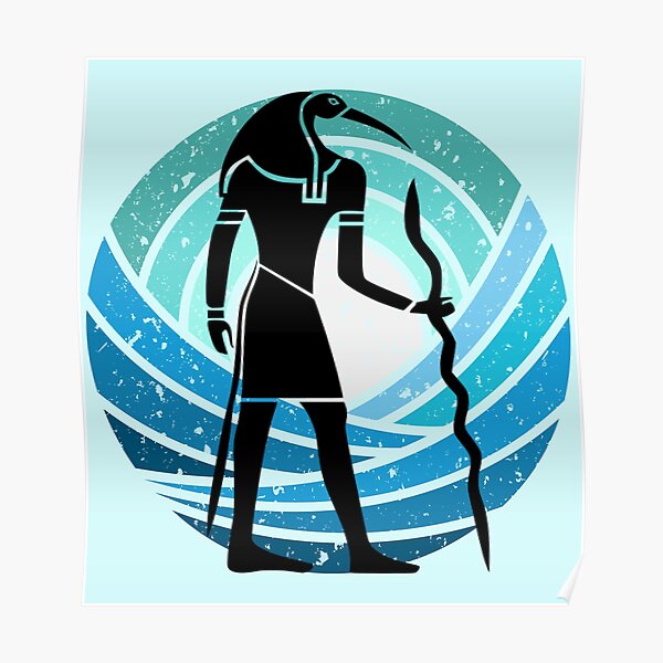 "Thoth - Egyptian God Of Wisdom And Knowledge" Poster for Sale by ...