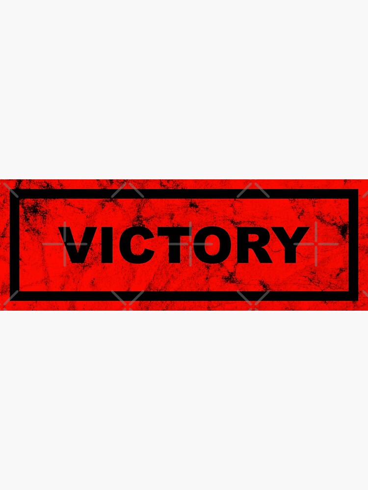 "Red Victory Sign" Poster for Sale by GraffitiJoe | Redbubble