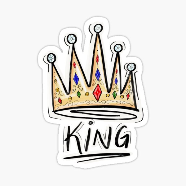 "King Graffiti Art" Sticker for Sale by EklectikArtist | Redbubble