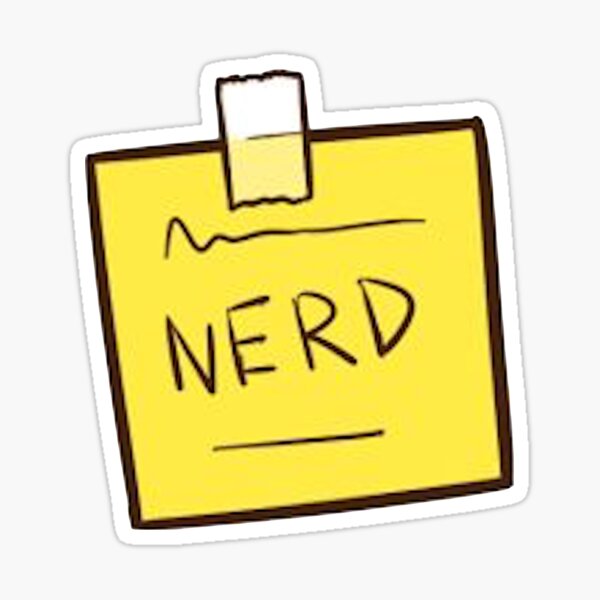 "Nerd post-it" Sticker by emilyrigby147 | Redbubble