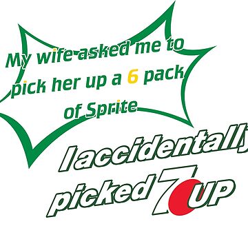"Funny 7 UP Dad Joke" Sticker for Sale by UltimateCoffee | Redbubble