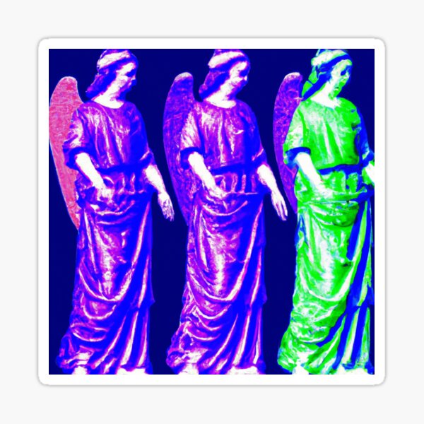 "Angels" Sticker for Sale by Oldworlder | Redbubble