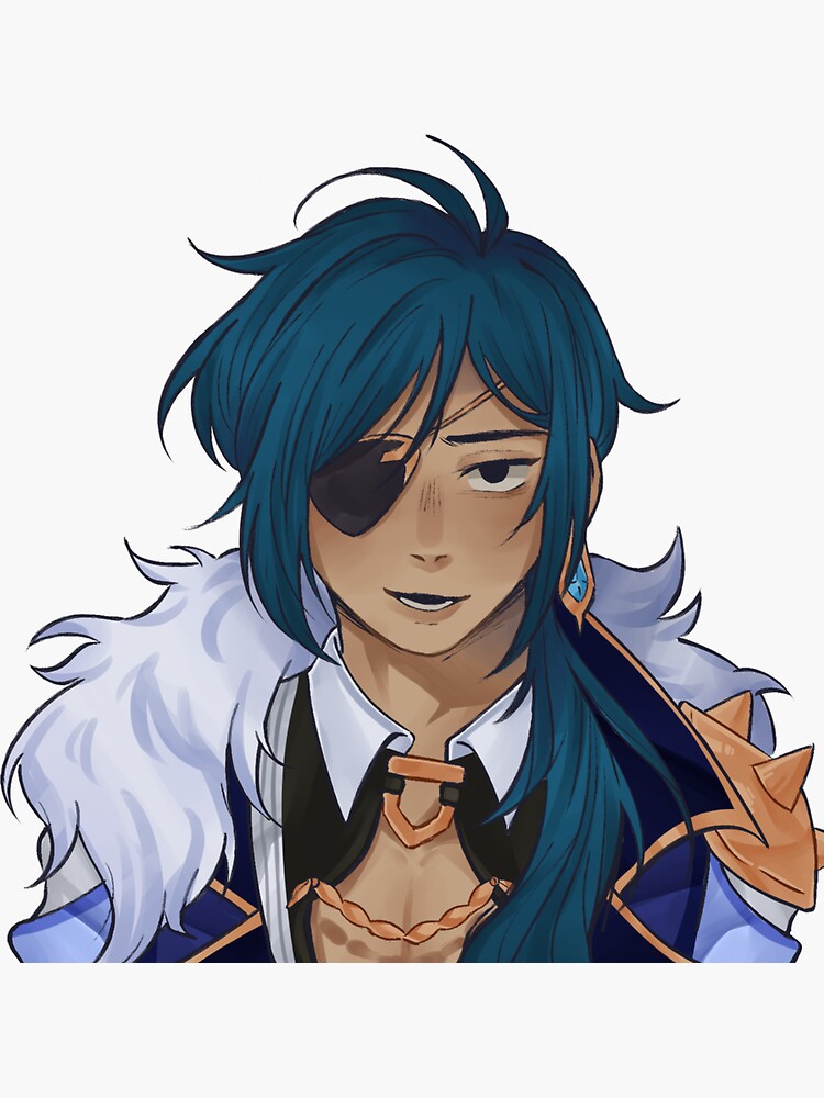 "genshin impact kaeya 2.0" Sticker for Sale by redtoes-art | Redbubble