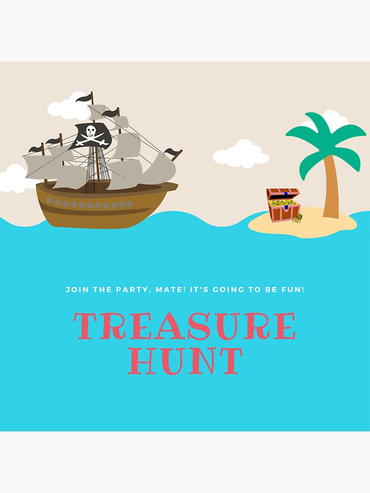 "Treasure Hunt " Sticker for Sale by FunkyDesignArt | Redbubble