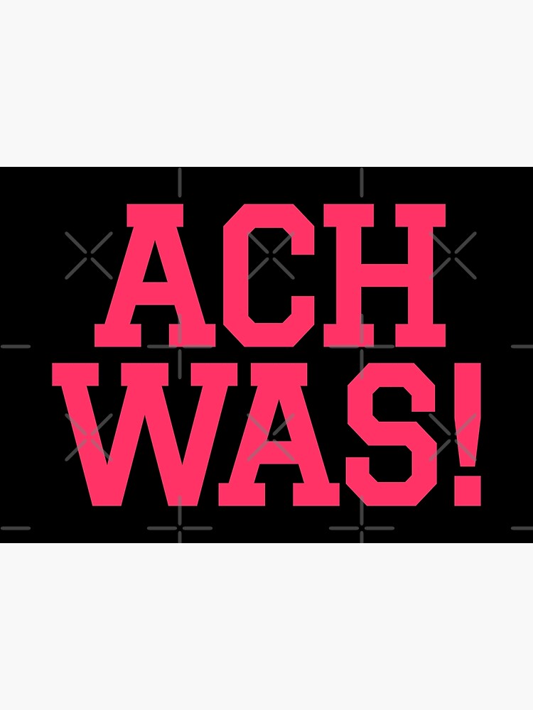 "Ach was! - t-Shirt - Loriot - TV Kult - Deutsch" Leinwanddruck von ...