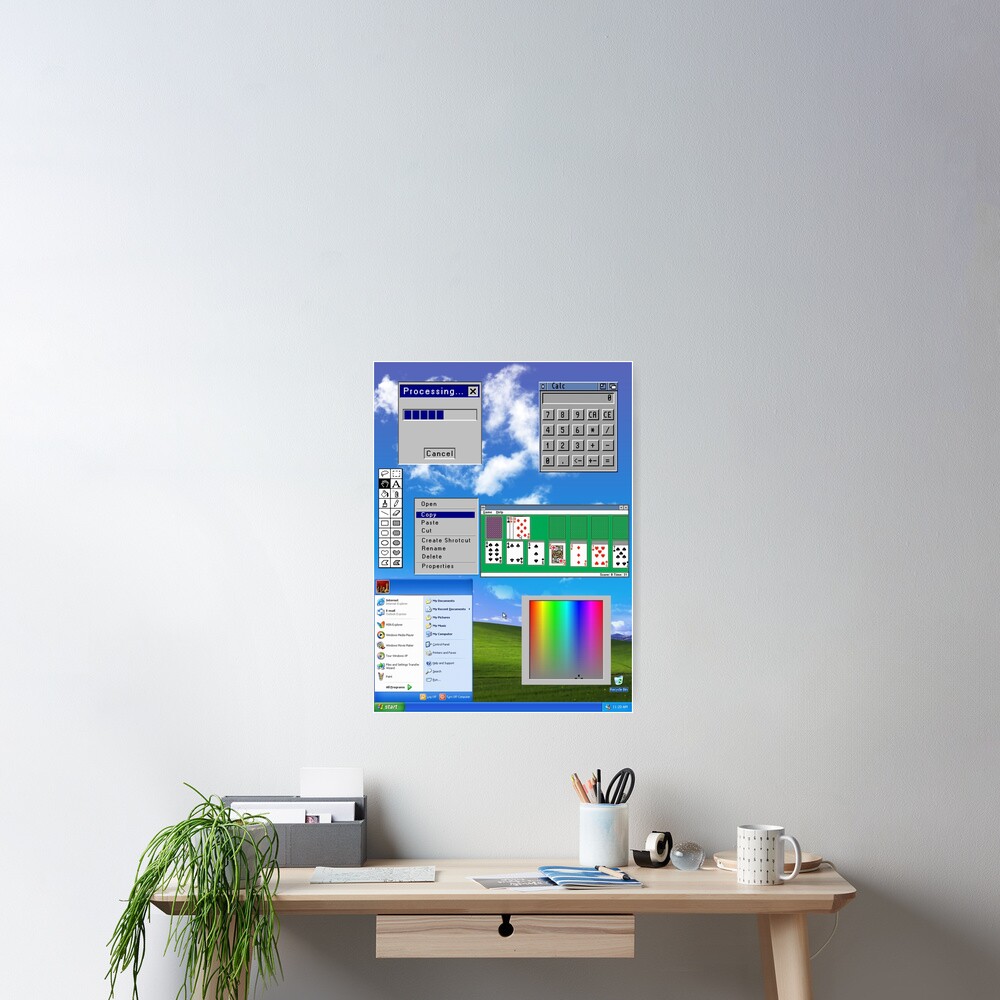 "vintage windows xp desktop" Poster for Sale by R3DESIGNN | Redbubble