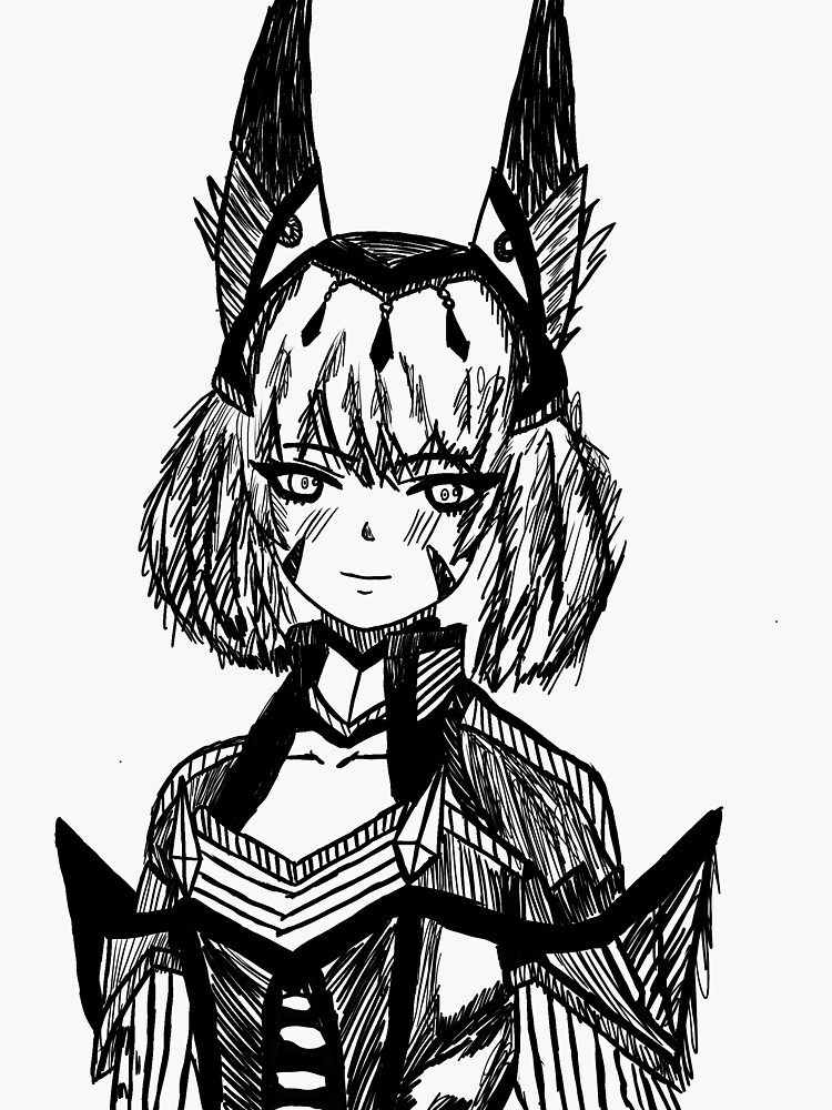 "Xenoblade 3 Nia Drawing " Sticker for Sale by developdemon | Redbubble