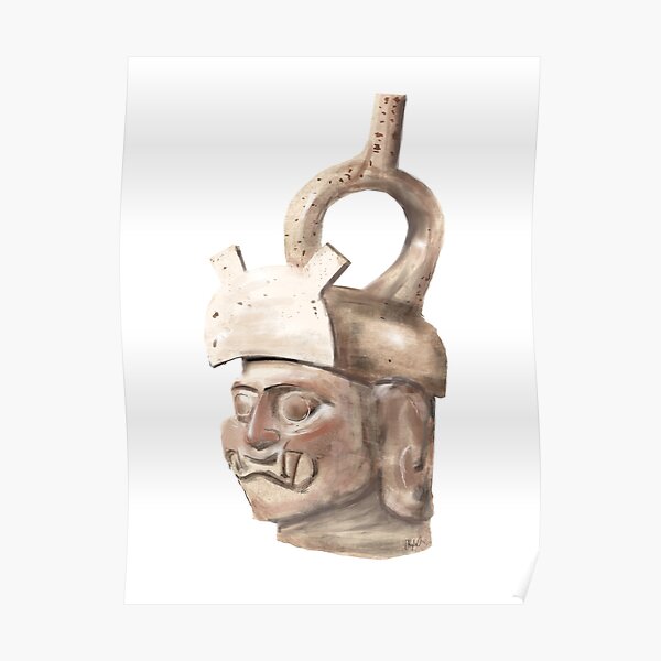 "Huaco-Retrato N°1" Poster for Sale by MijaelSerruto | Redbubble