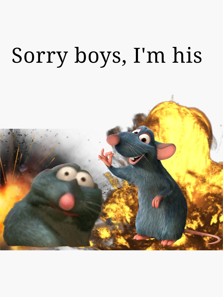 "Remy the rat" Sticker for Sale by Nickenchoodle | Redbubble