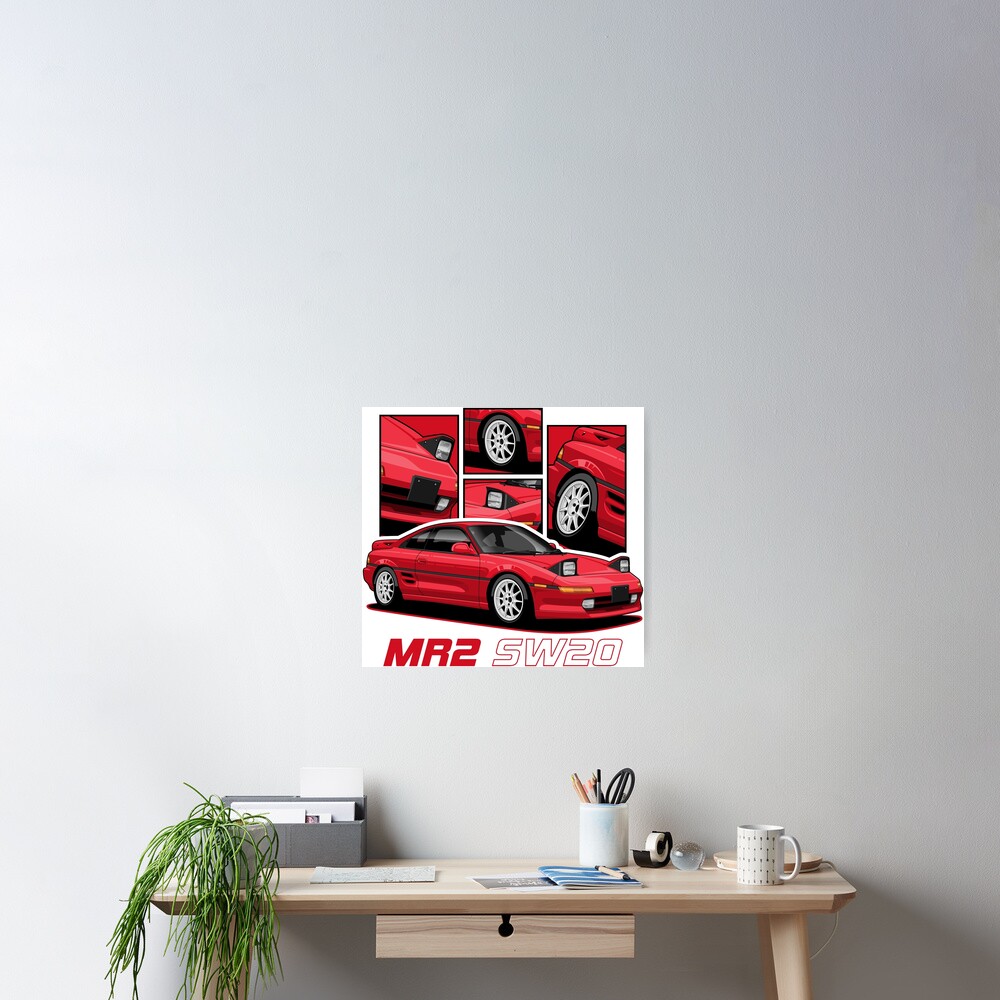 "Toyota MR2 SW20 JDM" Poster for Sale by haiproject | Redbubble