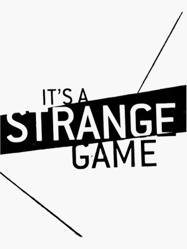"Strange Game" Sticker for Sale by AnthonySulli | Redbubble