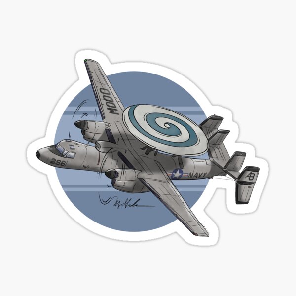 "Northrop Grumman E-2 Hawkeye" Sticker for Sale by Statepallets | Redbubble